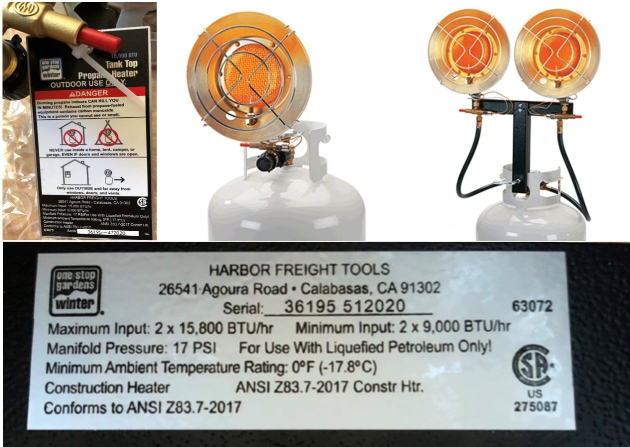 Recall Alert: Harbor Freight Tools Recalls 350K Propane Heaters Due to ...