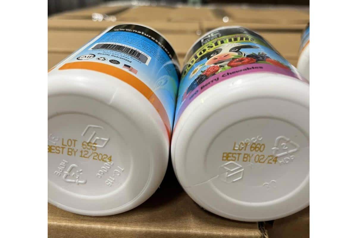 Children's chewable colostrum product recall announced due to ...